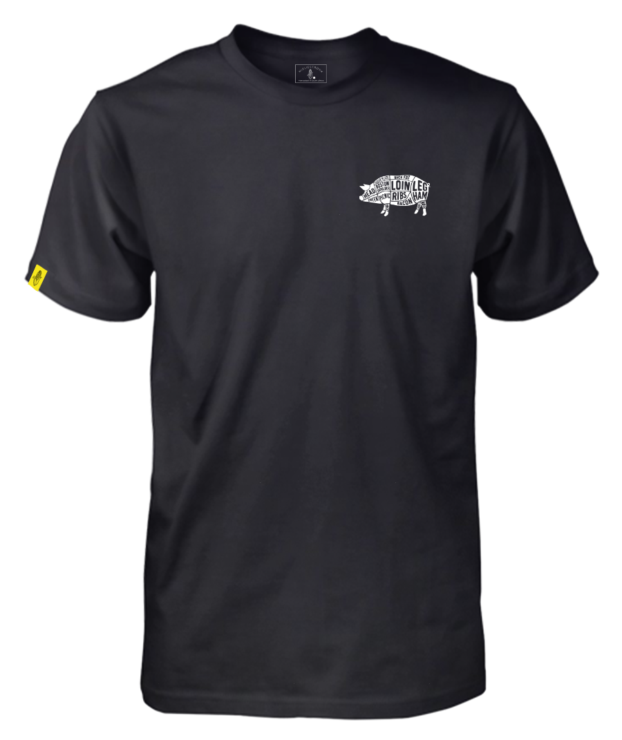 Pork Chop Black Tee – Mieliestronk Clothing